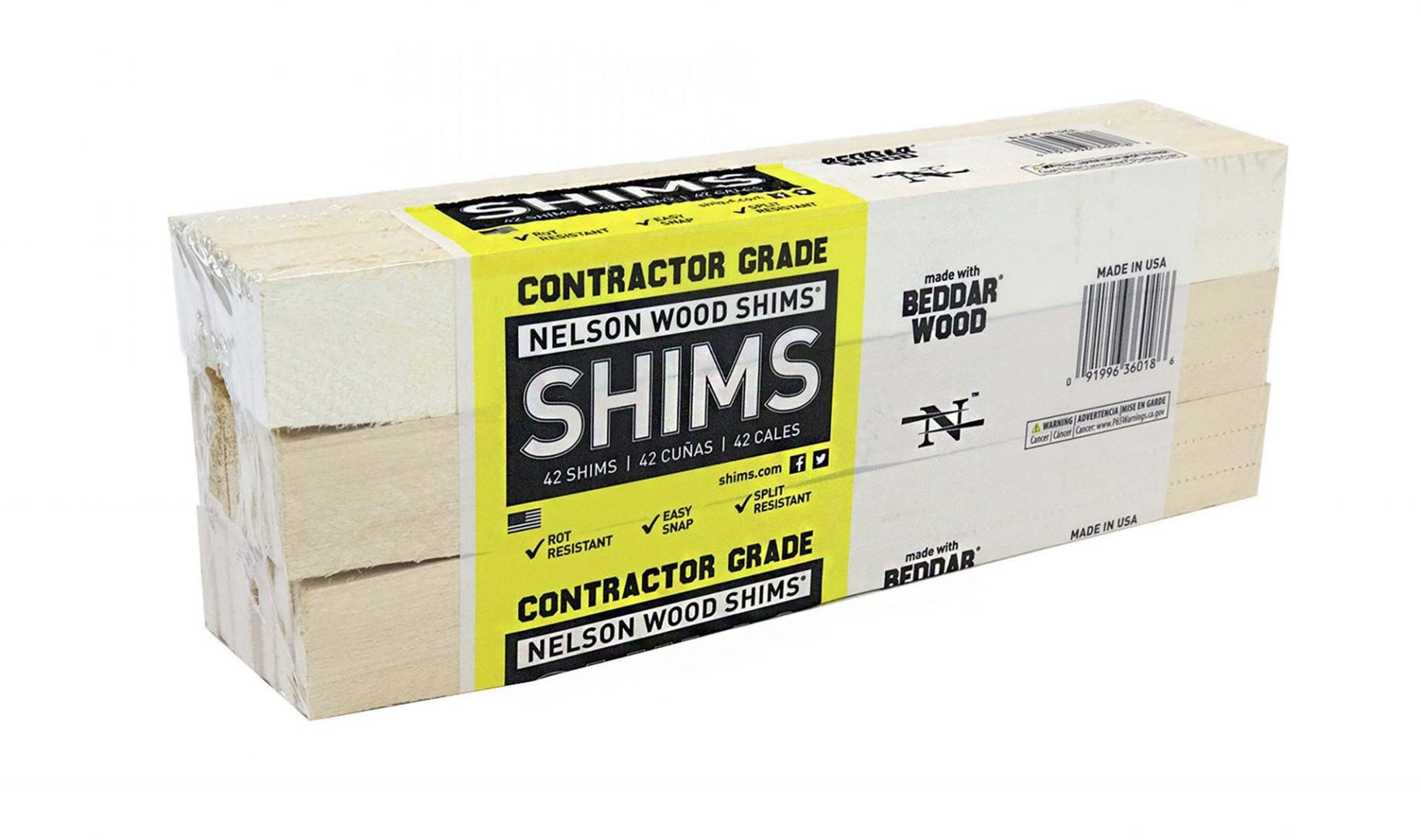 Contractor Shims- 42 Count 12In Nelson Shims — PBSbuild