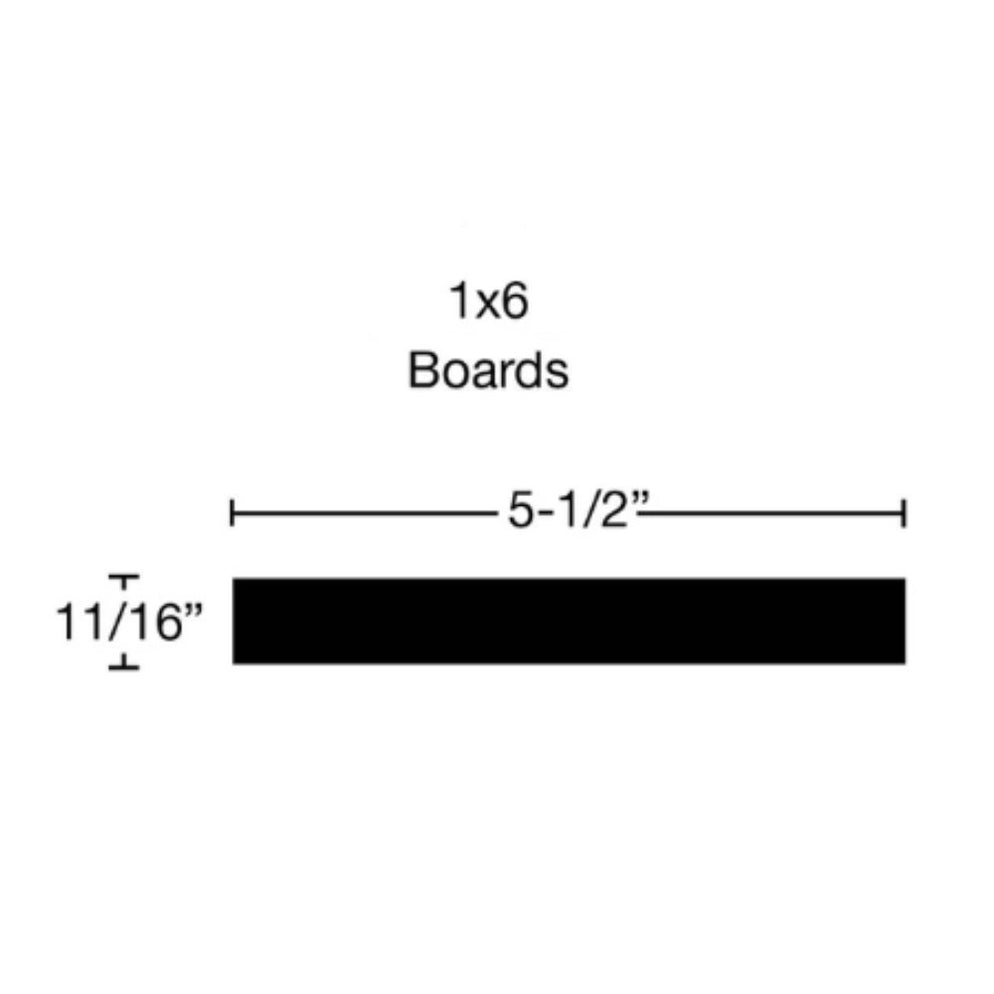 S4S- Boards (Oak) 1x4 through 1x10 — PBSbuild
