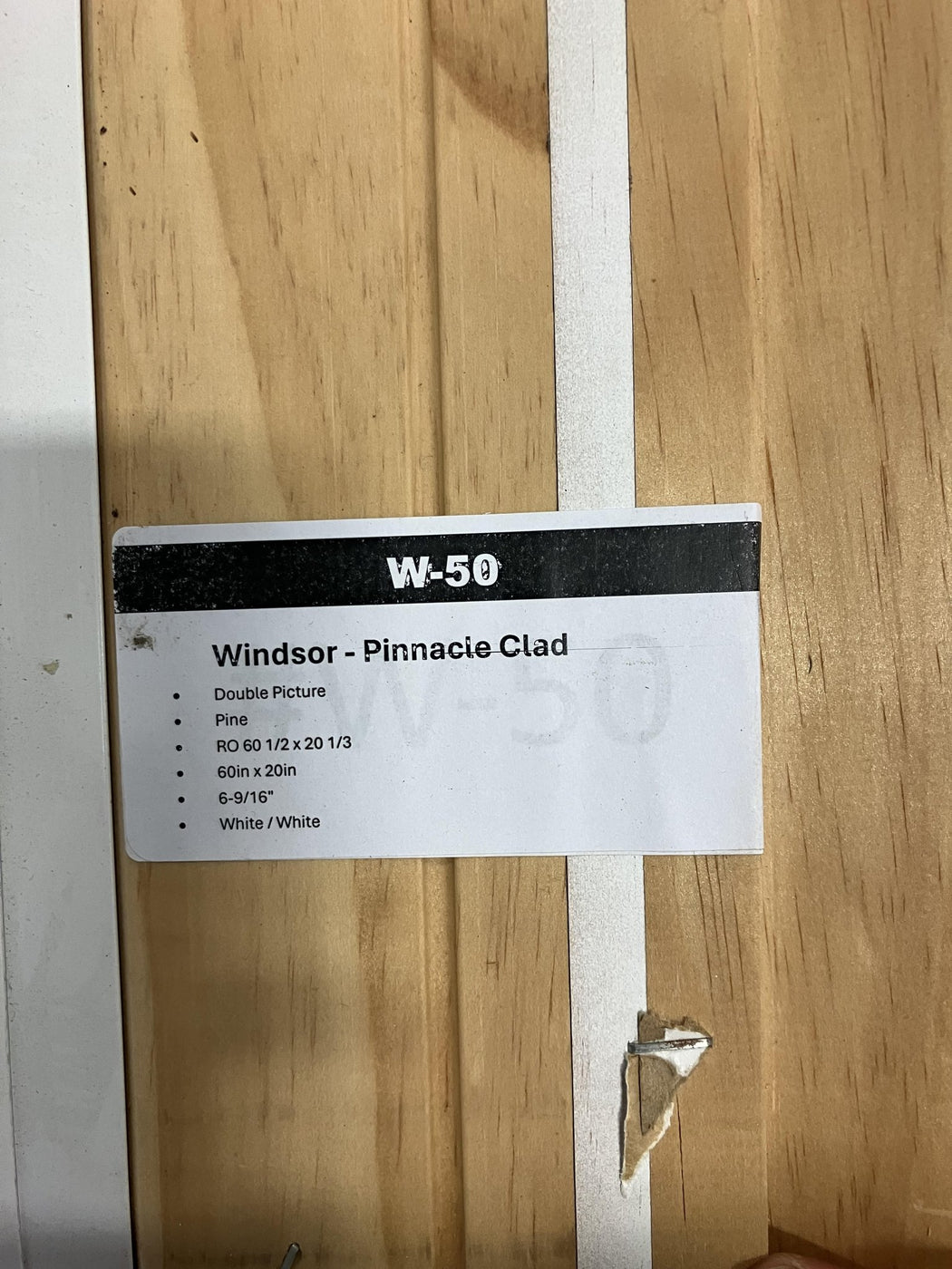 Windsor Pinnacle Clad Double Picture Window (W-50) (58, 59) — PBSbuild
