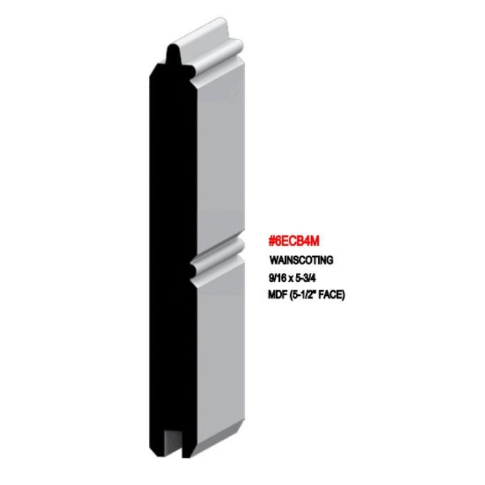 Wainscot (MDF) - 15mm x 5-3/4 (SKU: #6ECB4M) — PBSbuild